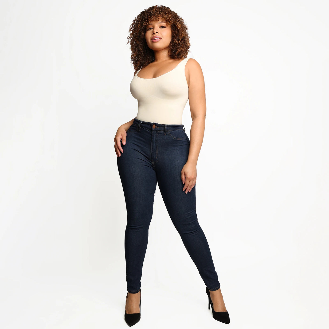 Elevate Your Style and Comfort With This Eco Wide Strap Snatched Bodysuit!